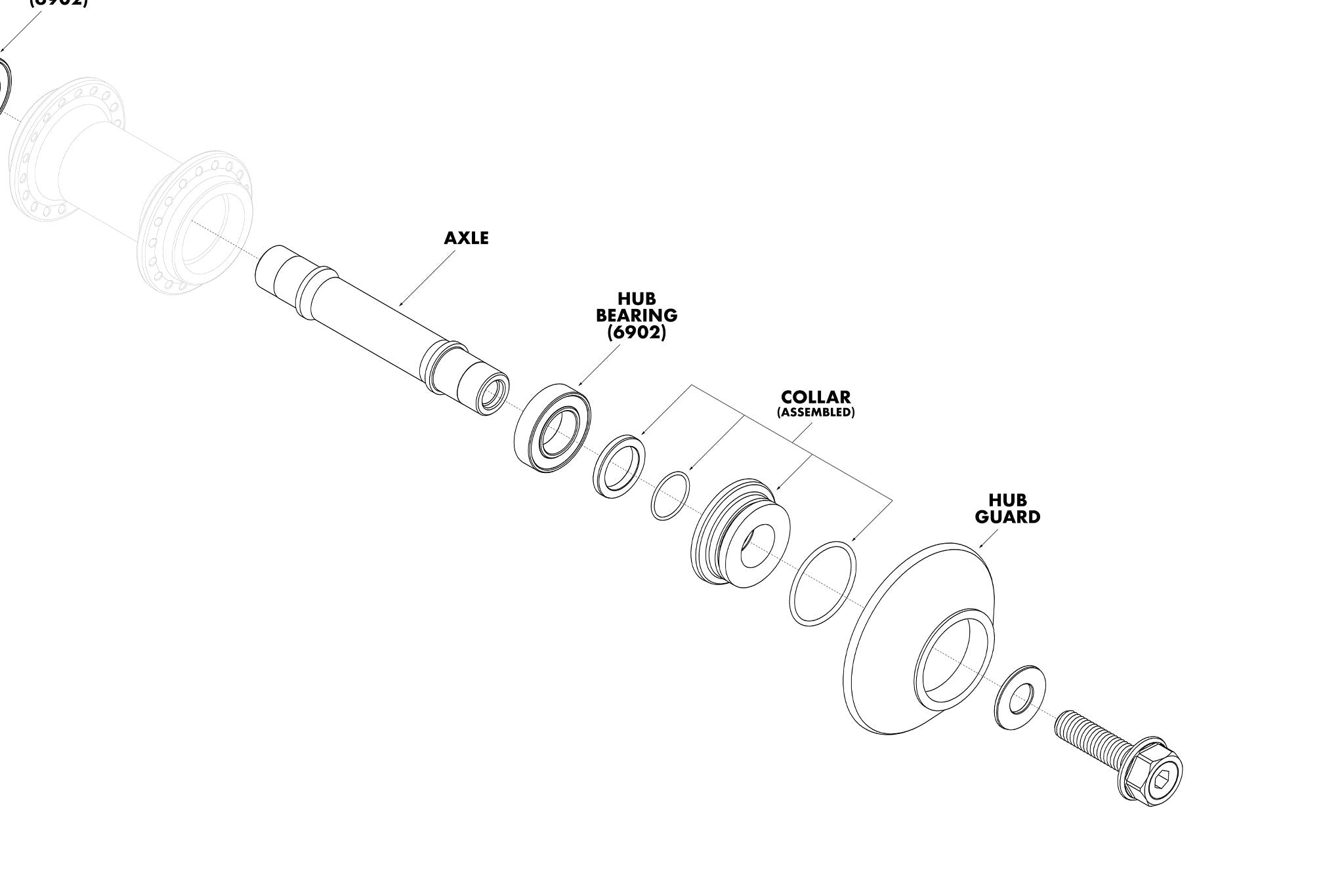Odyssey C5 Front Hub Parts | Odyssey BMX